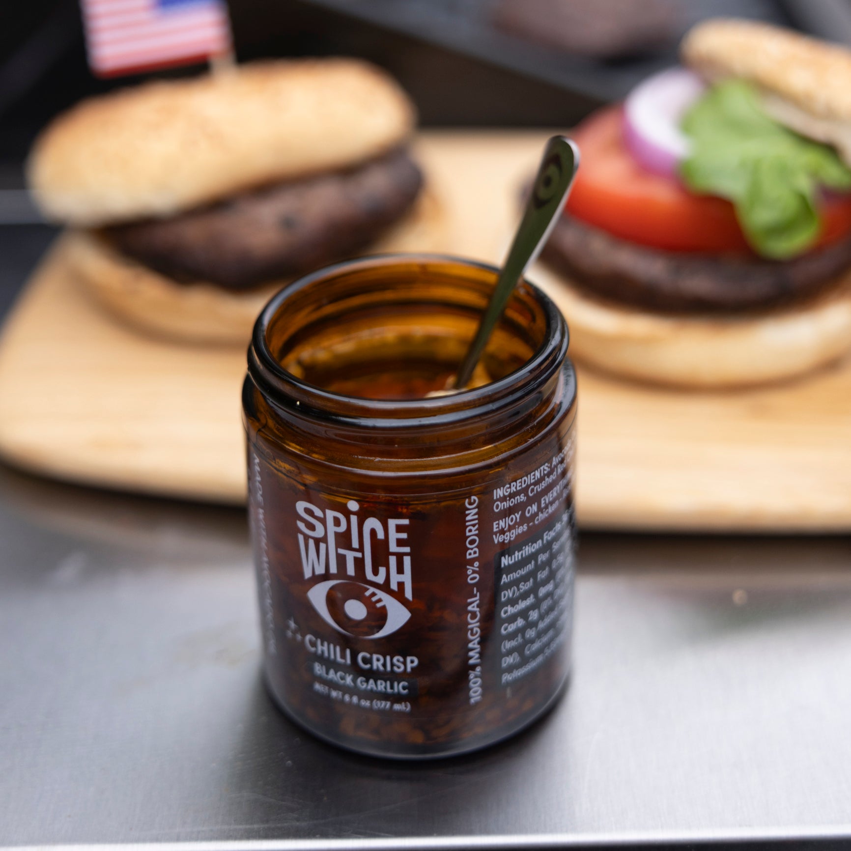 Chili Crisp- Black Garlic- Spicy Umami Condiment And Cooking Oil ...